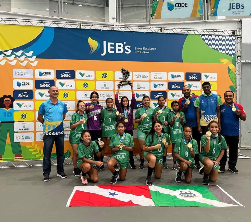 Time de Handebol de Moju é campeão nacional dos JEB's na série cobre ...